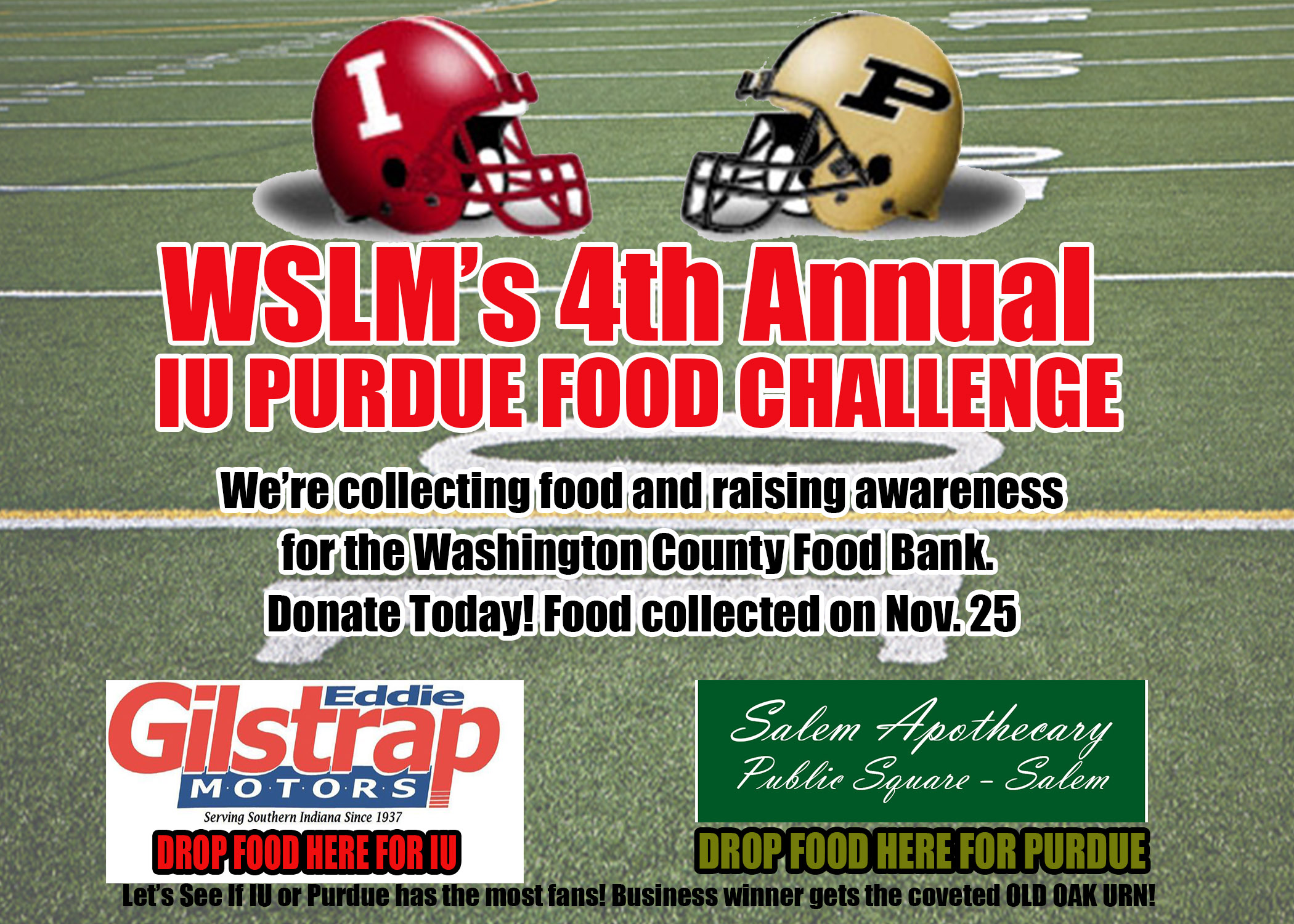 WSLM’s 4th Annual IU-Purdue Food Challenge | WSLM RADIO