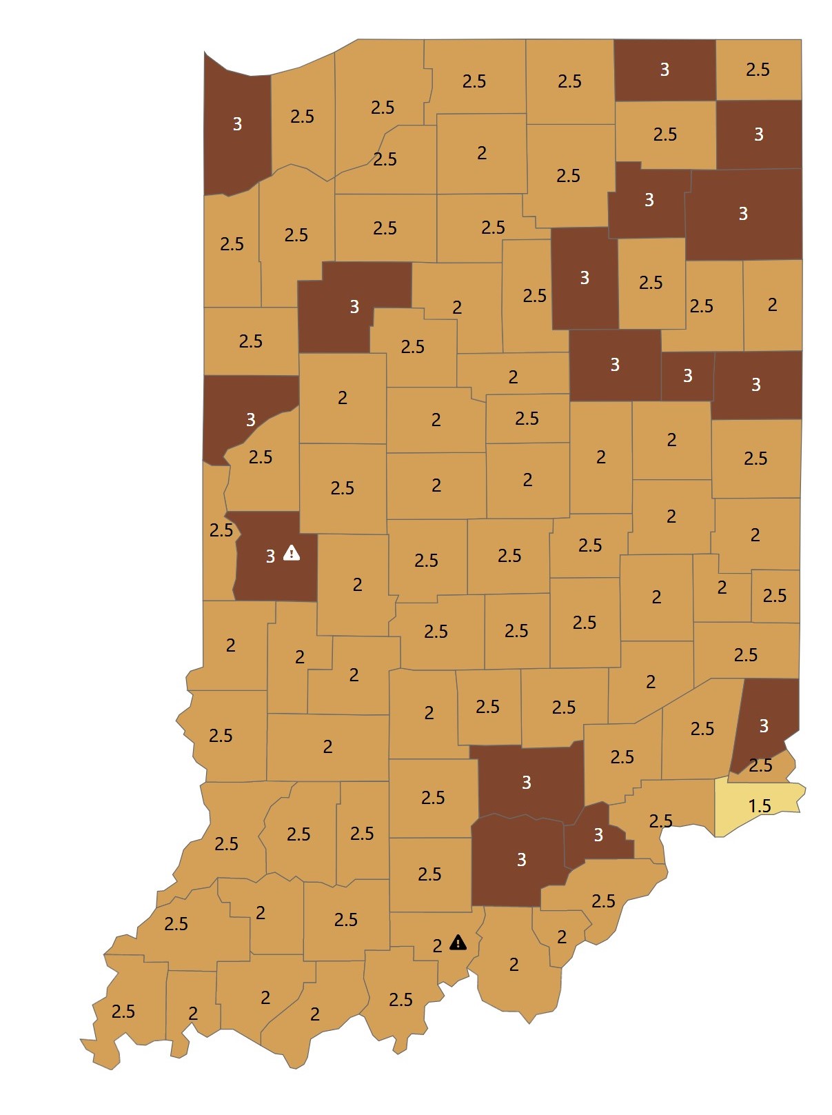Scott, Jackson and Washington Become “Red” Counties under Indiana’s ...